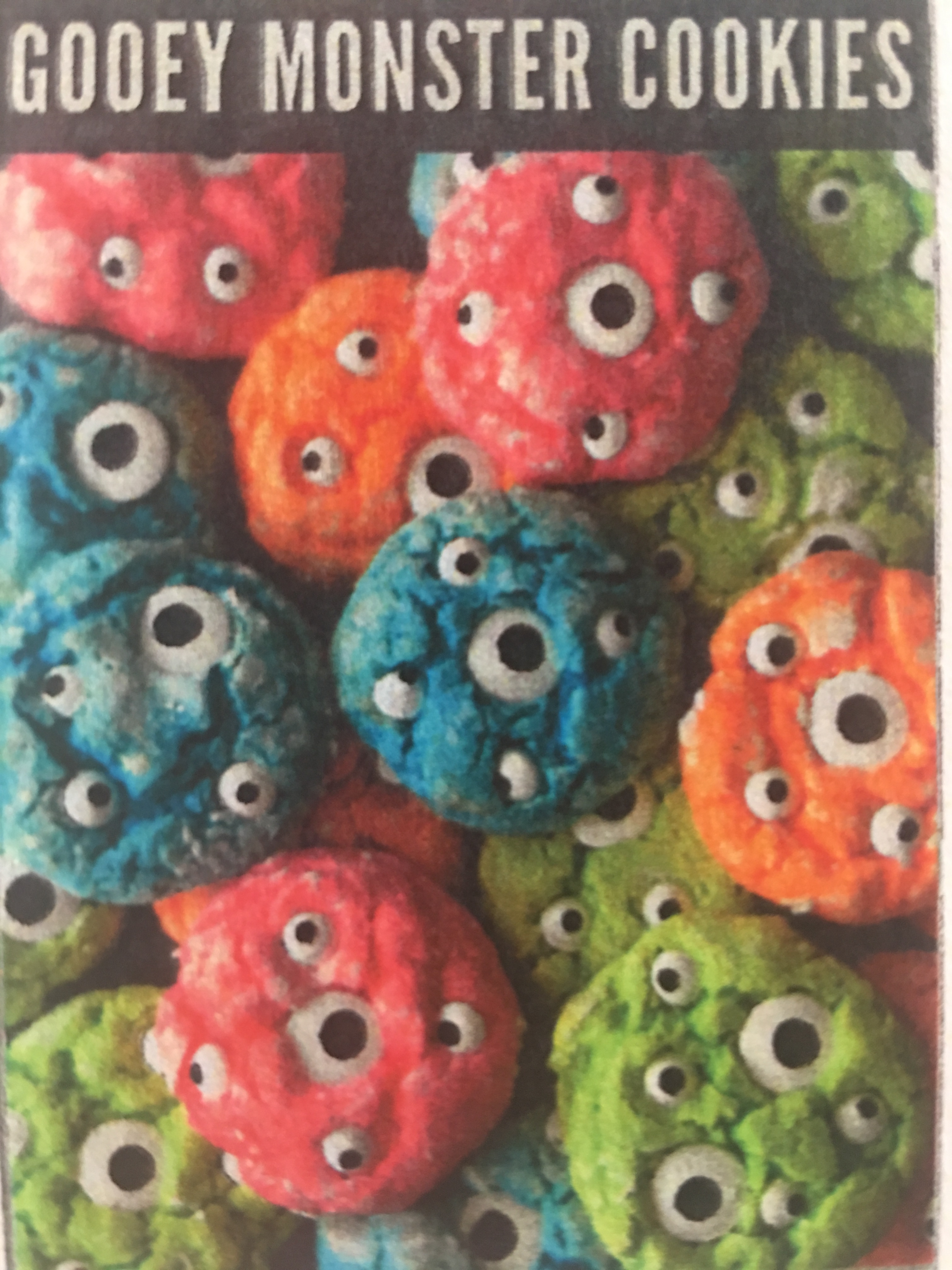 Gooey Monster Cookies – Chocolate Castles